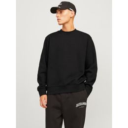 Jack & Jones Jack & Jones Herren Sweatshirt &raquo;JJEURBAN EDGE SWEAT CREW NECK NOOS&laquo;, mit Rippb&uuml;ndchen schwarz XS