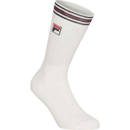 Fila Damen Sportsocken &raquo;UNISEX TOP QUALITY FULL TERRY VINTAGE SOCKS&laquo; 4 Stk. tlg. sportliches Design mit Logodetail wei&szlig; 43-46