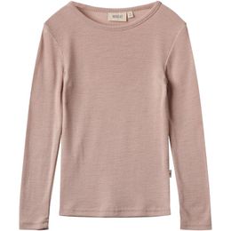 Wheat Kinder Wheat Langarmshirt &raquo;Wool T-Shirt L/S Alfie&laquo; aus reiner Merinowolle rosa 122