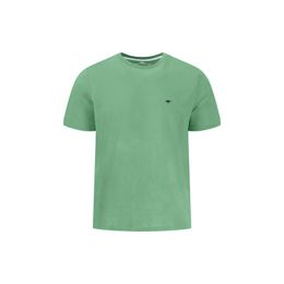 Fynch-Hatton Herren Fynch-Hatton T-Shirt &raquo;Fynch-Hatton Basic T-Shirt&laquo; Sommershirt in unifarben, mit Logostickerei gr&uuml;n L