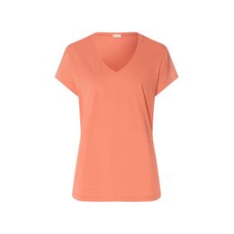Hanro V-Shirt ' Natural Shirt ' Damen Gr&ouml;&szlig;e S orange