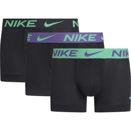 Nike Underwear Herren NIKE Underwear Trunk &raquo;TRUNK 3PK&laquo; Packung, 3er, 3 Stk. mit NIKE Logo-Elastikbund L, 3 Stk.