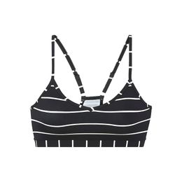 Bench. Damen Bustier-Bikini-Top &raquo;Jules&laquo; in Streifen-Optik schwarz 42, Cup C/D
