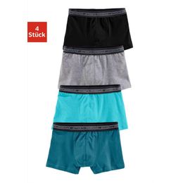 AUTHENTIC LE JOGGER Kinder AUTHENTIC LE JOGGER Boxer &raquo;Boxershorts f&uuml;r Jungen&laquo; Packung, 4 Stk. in klassischer Passform mit Webbund bunt 110/116, 4 Stk.