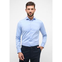 Eterna Herren Langarmhemd &raquo;SLIM FIT&laquo; NON IRON (b&uuml;gelfrei) blau 44, Normalgr&ouml;&szlig;en