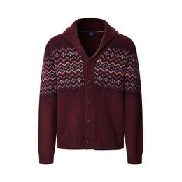 Hackett London Strickjacke 'Fairisle' Herren Gr&ouml;&szlig;e XS burgunder