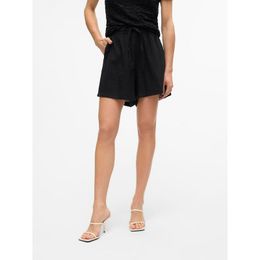 V&eacute;ro Moda Vero Moda Damen Shorts &raquo;VMLINN LINEN SHORTS WVN NOOS&laquo; mit Leinen schwarz XS (34), N-Gr