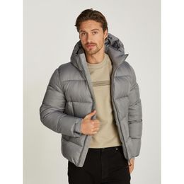 Calvin Klein Herren Outdoorjacke &raquo;HOODED QUILT PUFFER MW&laquo; mit Kapuze mit Logopatch grau XXL