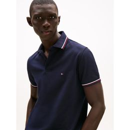 Tommy Hilfiger Herren Poloshirt &raquo;TIPPED SLIM FIT POLO&laquo; mit Kontrast-Details blau XL