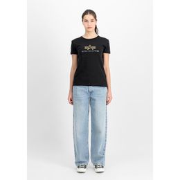 Alpha Industries Damen T-Shirt &raquo;Crystal T-Shirt W&laquo; schwarz S