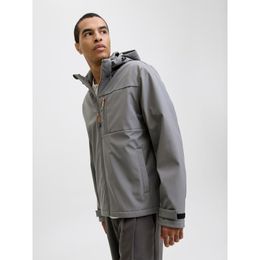 Jack & Jones Jack & Jones Herren Softshelljacke &raquo;JJTHATCHER SOFTSHELL HOOD&laquo; mit Kapuze XS