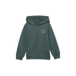 s.Oliver Junior Jungen s.Oliver Junior Kapuzensweatshirt, mit Logo-Print gr&uuml;n 116/122