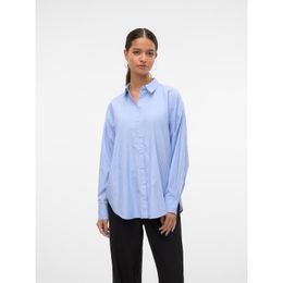 V&eacute;ro Moda Vero Moda Damen Langarmbluse &raquo;VMFANNI LS SHIRT WVN GA NOOS&laquo; blau XL