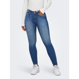 Only Damen Only Ankle-Jeans &raquo;ONLBLUSH MID SK ANK RW DNM REA1319 NOOS&laquo; blau L (40), L&auml;nge 30