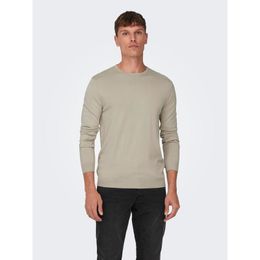 Only & Sons Only & Sons Herren ONLY & SONS Rundhalspullover &raquo;ONSWYLER LIFE REG 14 LS CREW KNIT NOOS&laquo; Viskosemischung, regular fit beige XXL