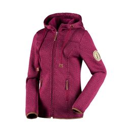 active by Lascana Lascana Active Damen LASCANA ACTIVE Fleecejacke mit Kapuze Trekkingjacke mit Kapuze lila 36/38
