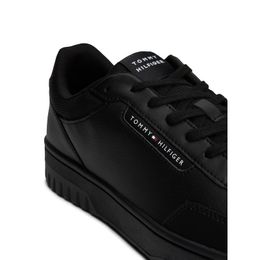 Tommy Hilfiger Herren Sneaker &raquo;TH BASKET CORE LTH&laquo; , Freizeitschuh, Halbschuh, Schn&uuml;rer, Logo-Aufn&auml;her an der Schuhzunge 40