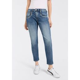 Herrlicher Damen 7/8-Jeans &raquo;Shyra Cropped Denim Comfort&laquo; mit halb verdeckter Knopfleiste blau 28, N-Gr