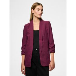 Pieces Damen Pieces Blusenblazer &raquo;PCBOSELLA 3/4 BLAZER NOOS&laquo; Materialmix, regular fit lila S