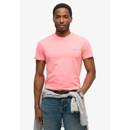 Superdry Herren Rundhalsshirt &raquo;ESSENTIAL LOGO EMB TEE&laquo; pink XL