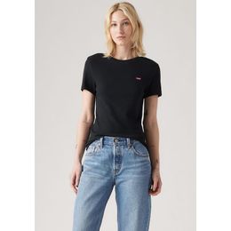 Levi's Levi's Damen T-Shirt &raquo;ESSENTIAL HM SS TEE&laquo; Taillierter Schnitt schwarz S (36)