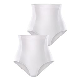 Petite Fleur Damen Petite Fleur Taillenshaper aus elastischer Baumwoll-Qualit&auml;t, Shape wear, Shaping Slip wei&szlig; 48/50