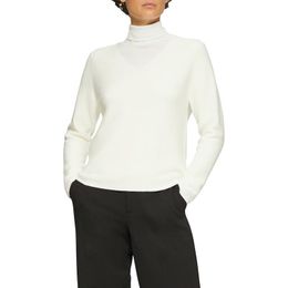 s.Oliver Damen s.Oliver Strickpullover mit V-Ausschnitt wei&szlig; 46