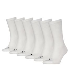 Puma Herren Puma Socken &raquo;Puma UNISEX CUSHIONED NEXT CREW 6P ECOM&laquo; 6 Paar, mit Logoschriftzug an der R&uuml;ckseite wei&szlig; 35-38