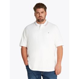 Tommy Hilfiger Big & Tall Tommy Hilfiger Big & Tall Herren Poloshirt &raquo;BT-PLACKET INTEREST REG POLO-B&laquo; Gro&szlig;e Gr&ouml;&szlig;en wei&szlig; 5XL
