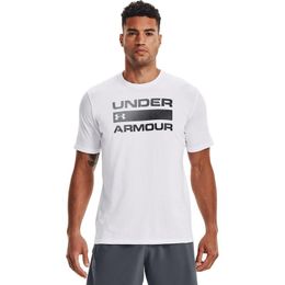 Under Armour Herren T-Shirt &raquo;UA TEAM ISSUE WORDMARK SS&laquo; leichtes Kurzarmdesign, Rundhalsausschnitt schwarz-wei&szlig; XXL