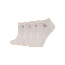 JOOP! Damen JOOP! Kurzsocken &raquo;for your daily glam&laquo; 4 Paar tlg. mit diskretem Logo-Muster beige 35-38