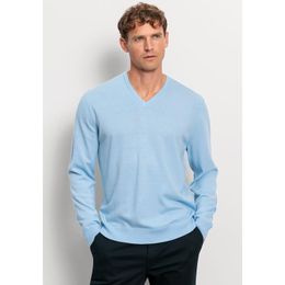 OLYMP Herren OLYMP Rundhalspullover &raquo;OLYMP Strick Casual&laquo; blau M