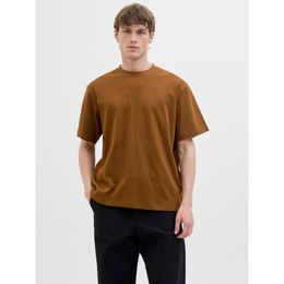 Jack & Jones Jack & Jones Herren Rundhalsshirt &raquo;JJEURBAN EDGE TEE SS O-NECK NOOS&laquo; mit Rundhalsausschnitt braun M