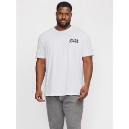 Jack & Jones PlusSize Jack & Jones Plussize Herren Jack & Jones PlusSize T-Shirt &raquo;JJECORP LOGO TEE SS O-NECK NOOS PLS&laquo; Baumwolle, regular fit wei&szlig; 5XL