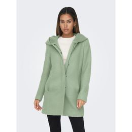 Only Damen Only Langjacke &raquo;ONLSEDONA LIGHT COAT OTW NOOS&laquo; mit Kapuze Materialmix XL