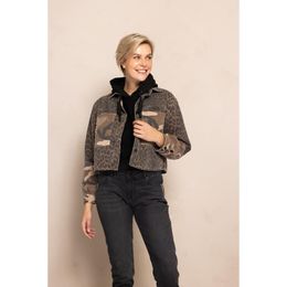 Zhrill Damen Blouson &raquo;ZHLOUIE&laquo; ohne Kapuze mit Animal-Print XL