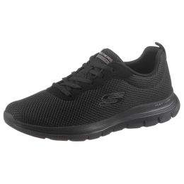 Skechers Damen Sneaker &raquo;FLEX APPEAL 4.0 BRILLINAT VIEW&laquo; Freizeitschuh, Halbschuh, Schn&uuml;rschuh mit Air Cooled Memory Foam schwarz 39