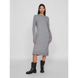Vila Damen Strickkleid &raquo;VIRIL CREW NECK L/S MIDI DRESS - NOOS&laquo; grau S, N-Gr
