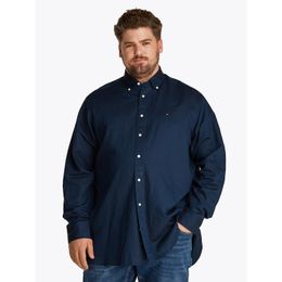 Tommy Hilfiger Big & Tall Tommy Hilfiger Big & Tall Herren Langarmhemd &raquo;BT-LINEN BLEND SOLID&laquo; Gro&szlig;e Gr&ouml;&szlig;en blau 3XL, N-Gr