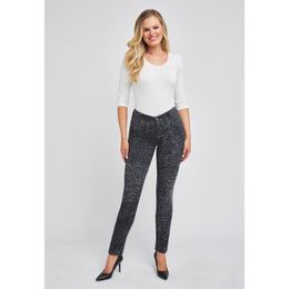 Wonderjeans Damen wonderjeans Slim-fit-Jeans &raquo;Classic&laquo; Klassischer gerader Schnitt schwarz 42, L&auml;nge 30