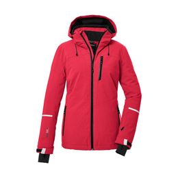 Killtec Damen Skijacke &raquo;KSW 81 WMN SKI JCKT&laquo; Wasserdichte, atmungsaktive Winterjacke mit abnehmbarer Kapuze rot 40