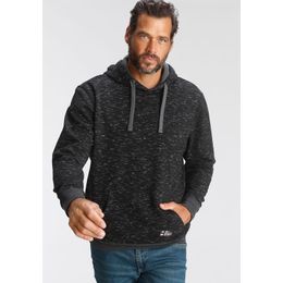 MAN'S WORLD Man's World Herren Kapuzensweatshirt, Langarm, mit Rippb&uuml;ndchen, mit Kapuze und Kordelz&uuml;gen schwarz M (48/50)