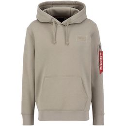 Alpha Industries Herren Kapuzensweatshirt &raquo;BACK PRINT HOODY&laquo;, Baumwollmischung, regular fit beige S