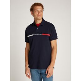 Tommy Hilfiger Herren Poloshirt &raquo;HILFIGER CHEST INSERT REG POLO&laquo; blau M