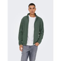 Only & Sons Only & Sons Herren ONLY & SONS Sweatjacke &raquo;ONSAKEEM FULL ZIP REG SWEAT OTL&laquo; grau S
