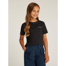 Calvin Klein Jeans Jungen T-Shirt &raquo;Chest Inst.Logo Ss T-Shirt&laquo; f&uuml;r Kinder bis 16 Jahre und mit Logoschriftzug schwarz 4 (104)