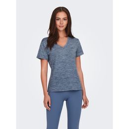 Only Play Damen Only Play Trainingsshirt &raquo;ONPCORE LIFE VN SS REG TEE NOOS&laquo; mit reflektierenden Details blau XS