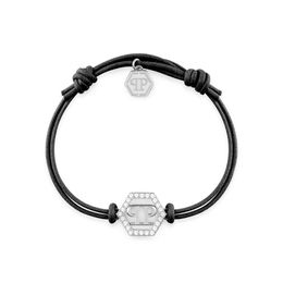Philipp Plein Jewellery Armband 'LINKED' Damen Gr&ouml;&szlig;e One Size schwarz / silber