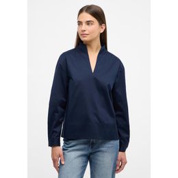 Eterna Damen Longbluse &raquo;OVERSIZE FIT&laquo; EASY IRON (b&uuml;gelleicht) blau 40