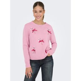 Only Damen Only Weihnachtspullover &raquo;ONLXMAS SHINE LS ONECK KNT&laquo; L